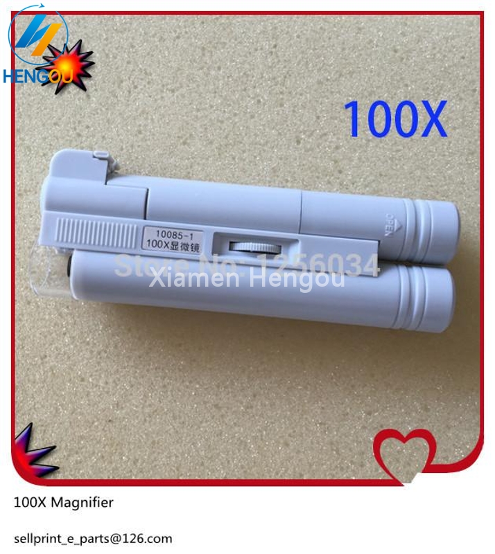 1 piece LED 100X Illuminated Magnifier Microscope Loupe, 100 X ...